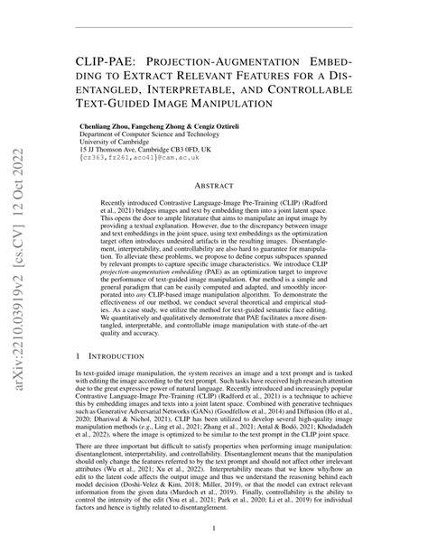 PDF CLIP PAE Projection Augmentation Embedding To Extract Relevant