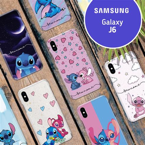 Capa Capinha Samsung Galaxy J6 Stitch Personalizada Com Nome