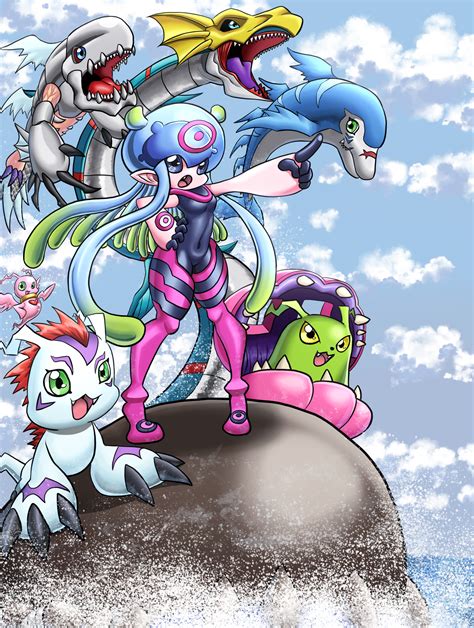 Coelamon Gomamon Jellymon Marinangemon Rukamon Seadramon Shakomon
