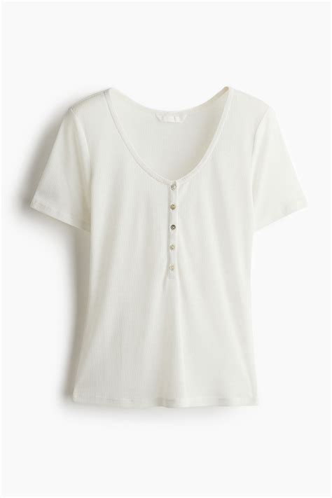Polera Henley De Manga Corta Handm Cl