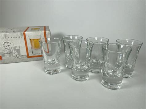 Bormioli Rocco Party Dublino Shot Glasses Clear 125 Ounces Each
