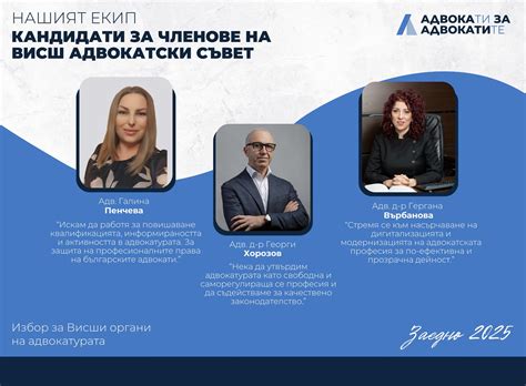 Представяме ви кандидати за Адвокати за адвокатите