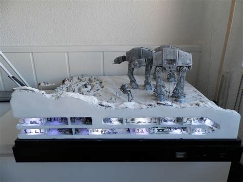 Battle Of Hoth Diorama By L M Studio Maquetas Star Wars Dioramas At At