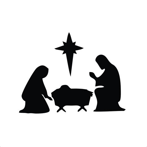 Christmas María José Y Niño Jesús Calcomanía Envío Gratuito Etsy