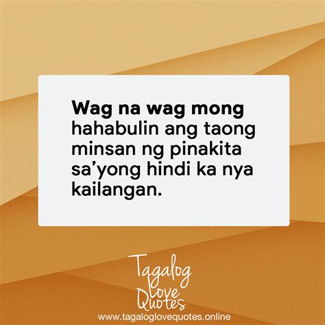 Wag Na Wag Mong Tagalog Love Quotes