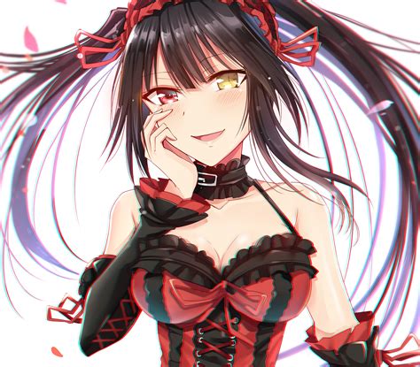 Download Heterochromia Kurumi Tokisaki Anime Date A Live Hd Wallpaper By 谷立