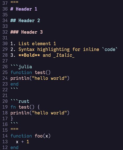Neovim Treesitter Based Shell Syntax Highlighting For Command Literals Tooling Julia