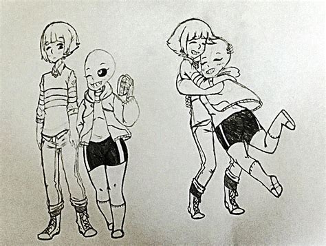 Genderbend Frisk And Sans By Brihanna25 On Deviantart