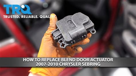 How To Replace Blend Door Actuator 2007 2010 Chrysler Sebring 1a Auto