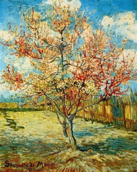 梵高《盛开的桃花》 堆糖，美图壁纸兴趣社区