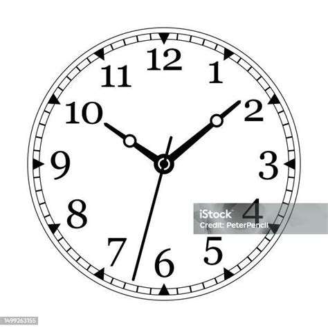 Cadran De Lhorloge Cadran Dhorloge Cadran Mécanique Vide Avec Flèches