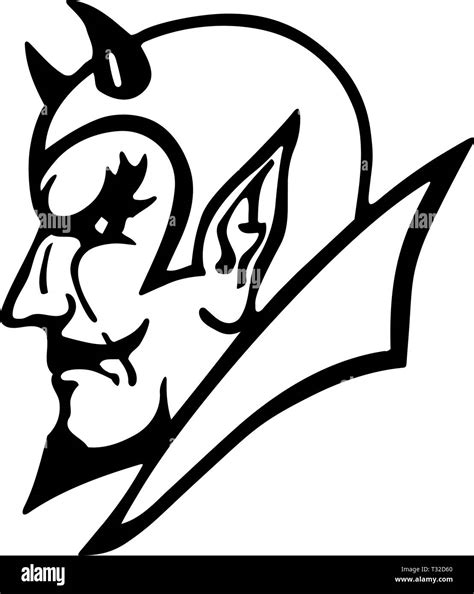 Devil Head Vector Illustration Stock Vector Image And Art Alamy