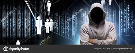 Digital Composite Anonymous Hacker Computer Code Binary Interface
