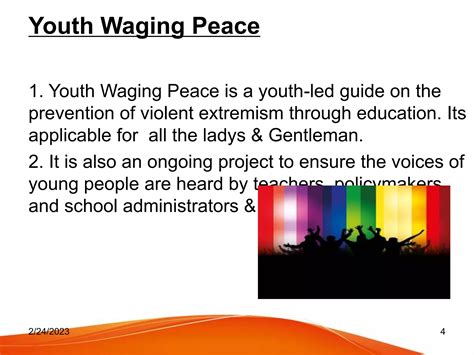 Youth Waging Peaceppt