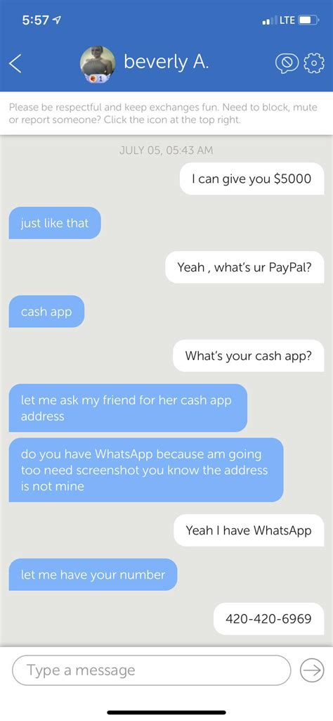 I Usually Just Block Scammers Right Off The Bat But I Finally Decided To Troll One R