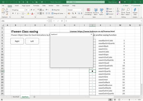 Easing Functions By Mark Kubiszyn