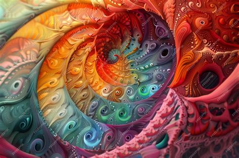 Premium Photo Algorithmic Art Inspired By The Fibonacci Sequence Generative Ai