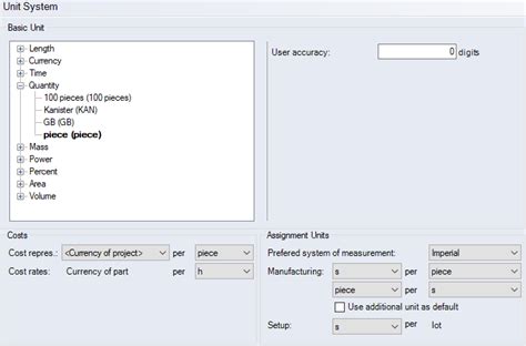 Unit System Interface
