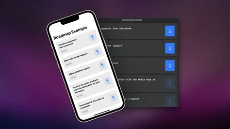 Roadmap дорожная карта разработки в приложении
