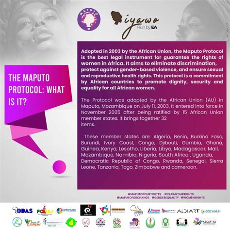 Maputo Protocol The Best Legal Instrument For Women In Africa Girls