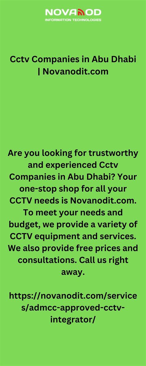 Cctv Companies In Abu Dhabi Novanodinformation Medium