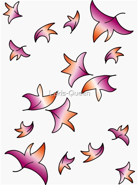 Lesbian Pride Flag Heartstopper Leaves Sticker For Sale By Lokis