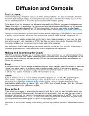 Diffusion And Osmosis Pdf Diffusion And Osmosis Instructions The Following Activity Is