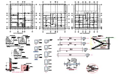 Cad Drawing File Contains The Section And Details Of The Flag Pole
