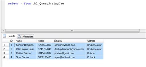 retrieving data using querystring parameter and inserting in asp mvc 3
