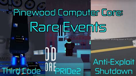 Pinewood Computer Core Rare Events Youtube