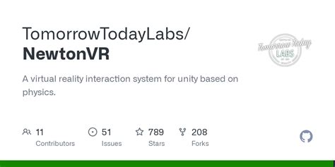 GitHub TomorrowTodayLabs NewtonVR A Virtual Reality Interaction System For Unity Based On