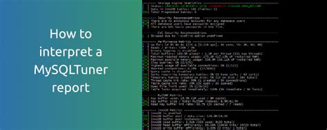 How To Interpret A Mysqltuner Report Dbmarlin Blog