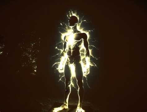 El cuerpo humano irradia luz chakras meditación cosmos energía interior dimensión astral y