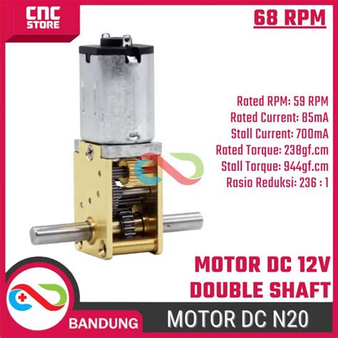 Jual Motor N20 Dc Double As Shaft 12v High Torque Mini Micro Gearbox