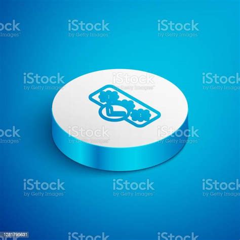 파란색 배경에서 격리된 등색 선 암호 보호 및 안전 액세스 아이콘입니다 보안 안전 보호 개인 정보 보호 개념 흰색 원 버튼입니다 벡터 0명에 대한 스톡 벡터 아트 및 기타