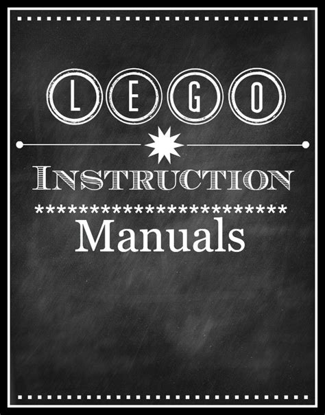 Blissful Roots Lego Instruction Manual Organizer And Printable