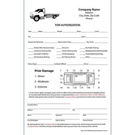 Tow Authorization 2147