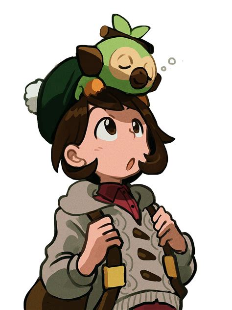 Gloria And Grookey Pokemon And 1 More Drawn By Elizabethtomas21