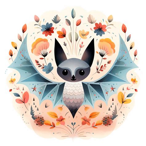 图标万圣节蝙蝠白色背景柔和的色彩玛丽布莱尔的绘画杰作 豆友dsHw的文本出图 自由创作作品