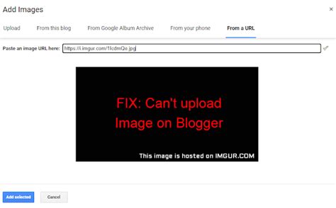 FIX Can T Upload Image On Blogger