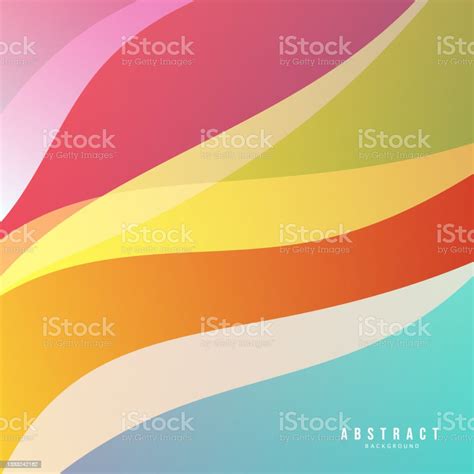추상 적 색 기하학적 사각형 배경 독특한 무지개 줄무늬 프리젠 테이션 및 콘텐츠 온라인 현대 배경 디자인 일러스트 벡터 Eps