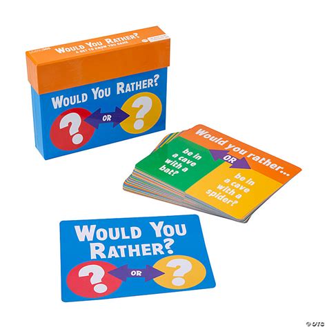 Would You Rather Card Game Oriental Trading