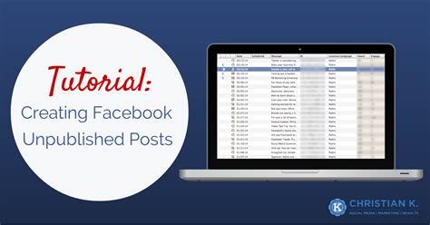 How To Create A Facebook Unpublished Post Or Dark Post In Power Editor