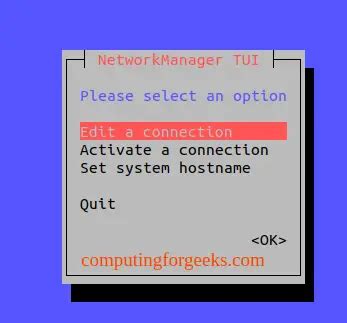 Configure Static Ip Address On Rocky Linux Almalinux