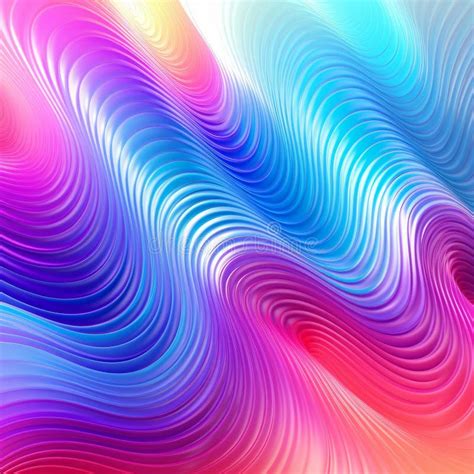 Colorful Abstract Gradient Wavy Background With 3d Effects Stock Illustration Illustration Of