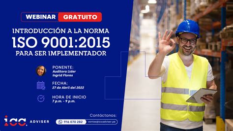 Webinar Gratuito Introducción A La Norma Iso 90012015 Para