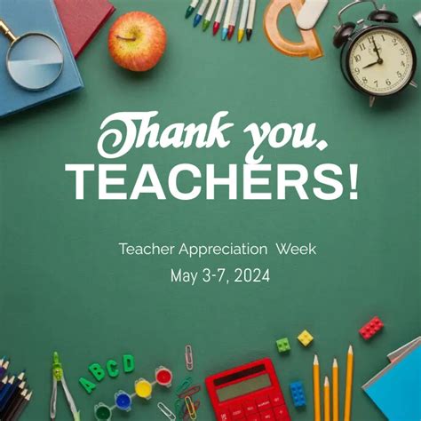 Teacher Appreciation Week Flyer Template Postermywall