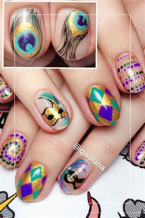Let Your Nails Celebrate 50 Fun And Festive Mardi Gras Nail Design