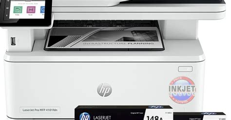 Hp Laserjet Pro 4101fdn Print Scan Copy Fax Black And White Inkjet Online Printer Inks And