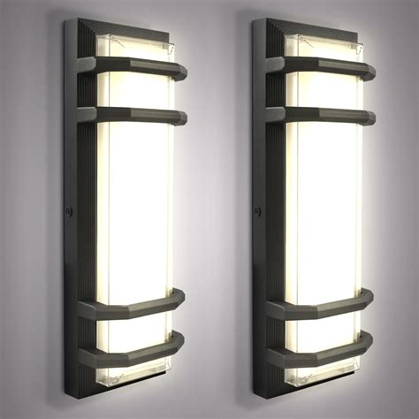 Luxrite Led Outdoor Wall Lights 1575in Modern Outdoor Wall Sconces
